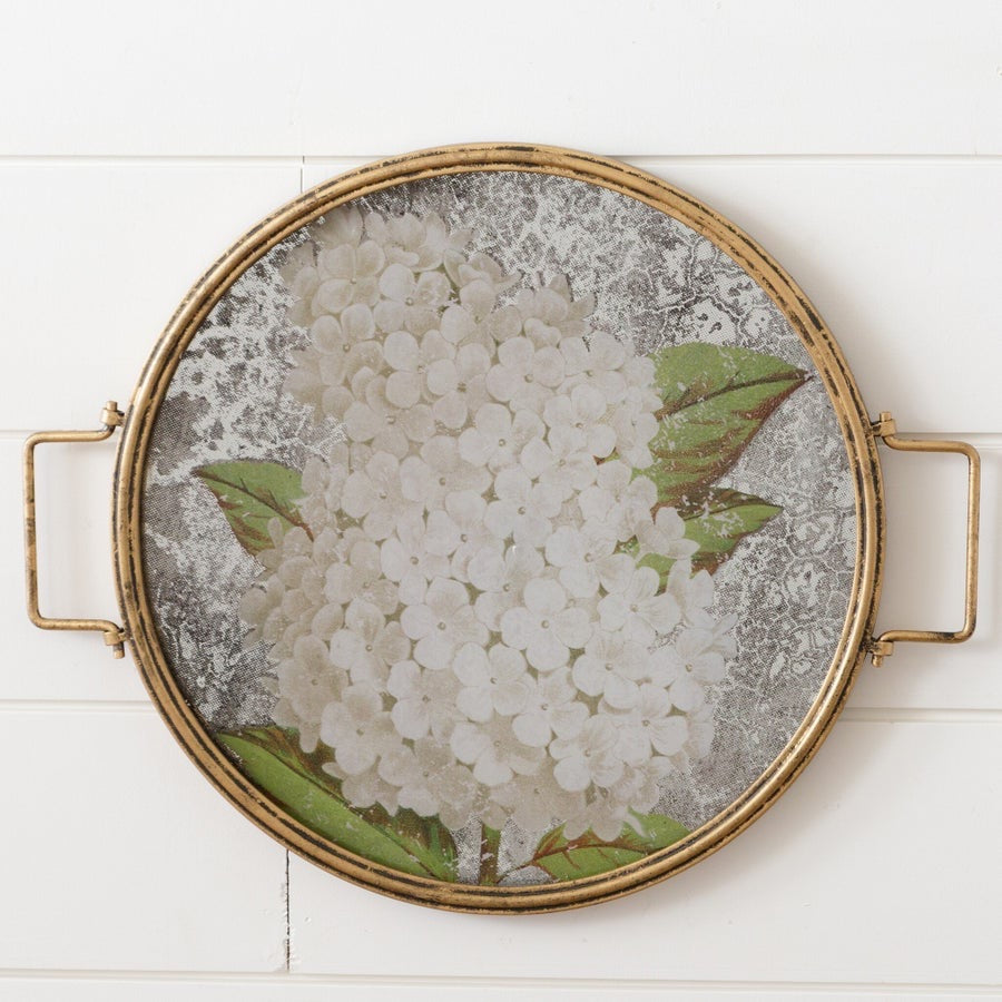 Glass Hydrangea Tray – On the Hill Garden and Market